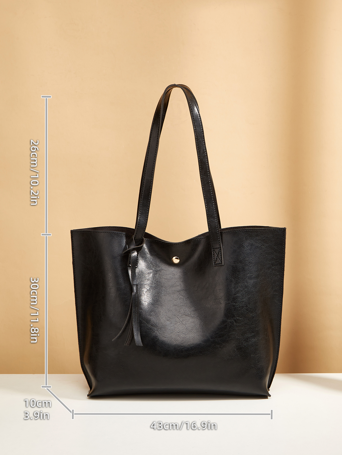 Vintage Vegan Tote Bag Large Capacity Shoulder Bag Women's - Temu