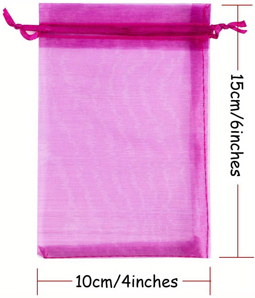 Organza Drawstring Bags Mini Breathable Gift Bags Mesh - Temu