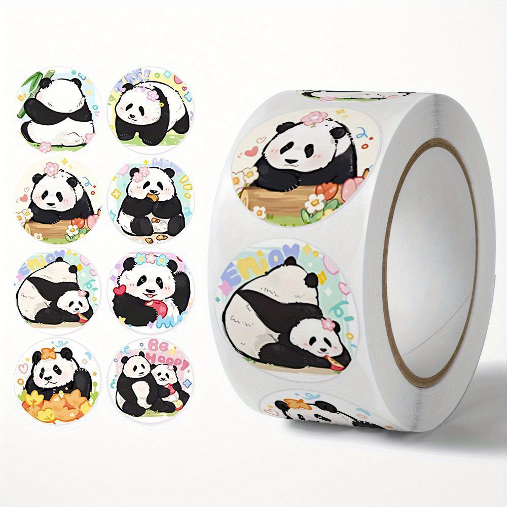 Panda Stickers, Panda Cartoon Stickers, Reward Sticker, Decoration ...