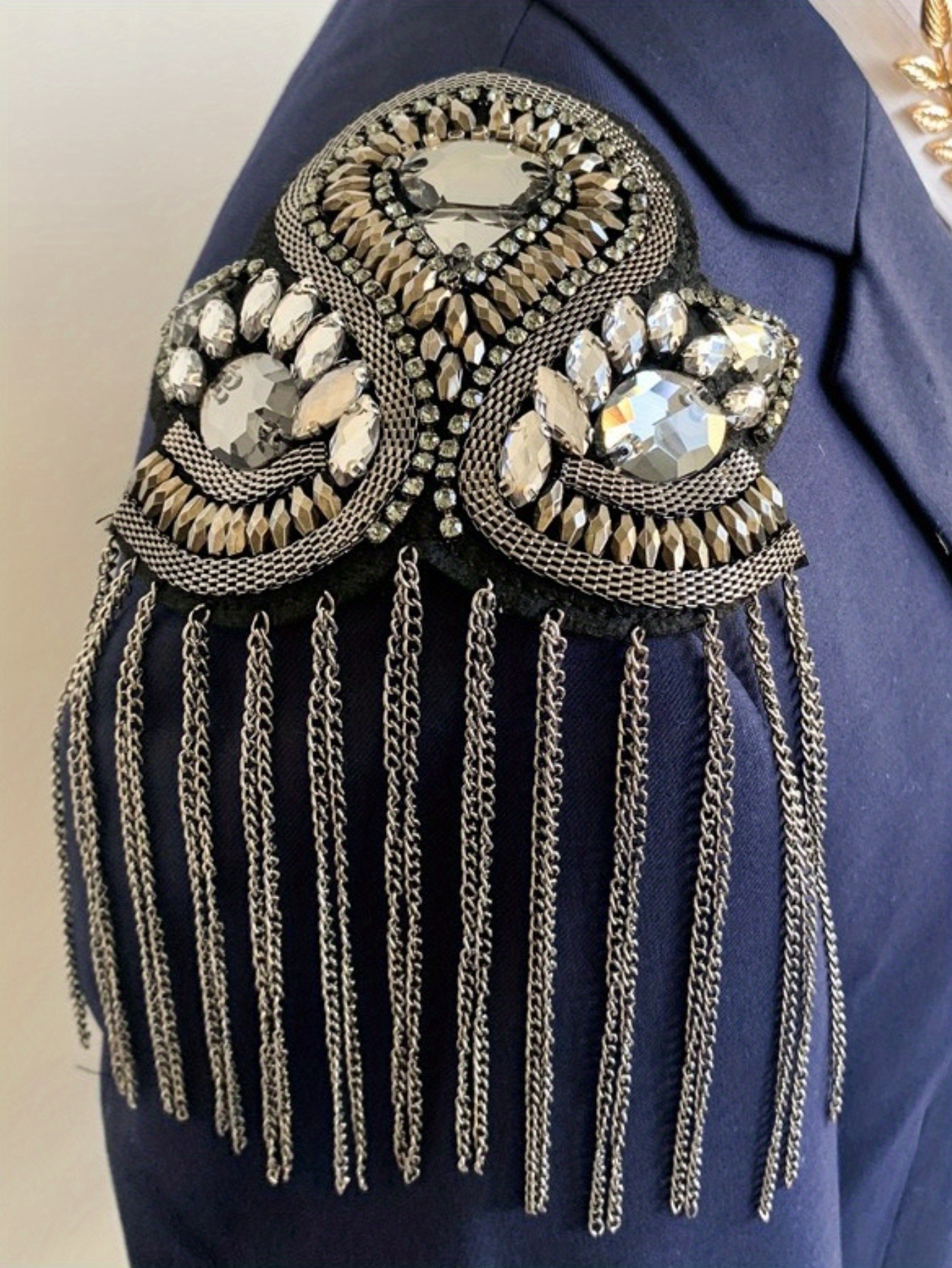 1pc clothing accessories stage performance tassel shoulder badge suit ...