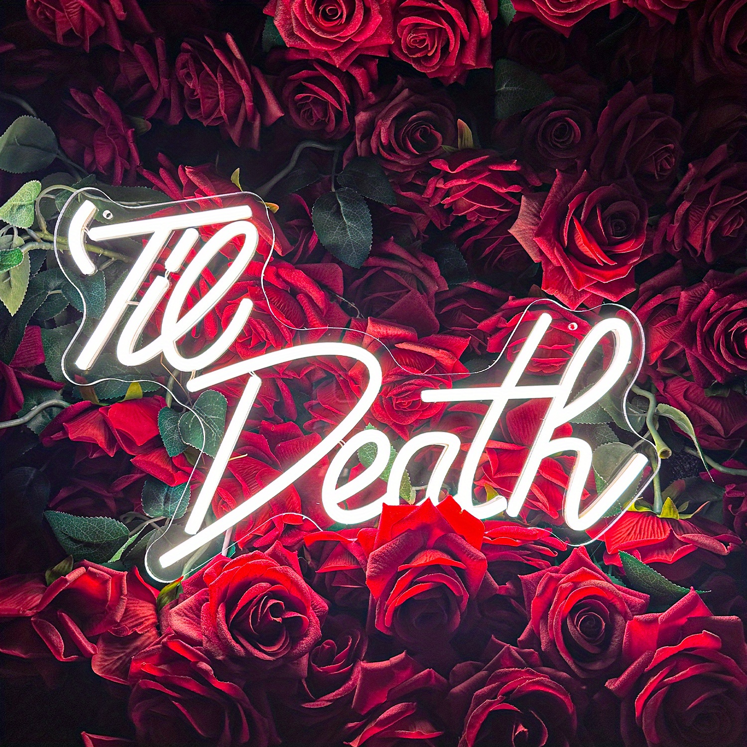 Til Death Neon Sign Usb Wedding Neon Sign Custom Neon Sign - Temu