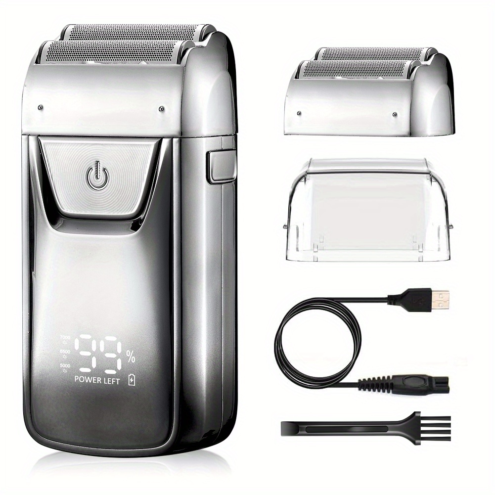 Men's Reciprocating Shaver Electric Shaver Hair Cleaning - Temu