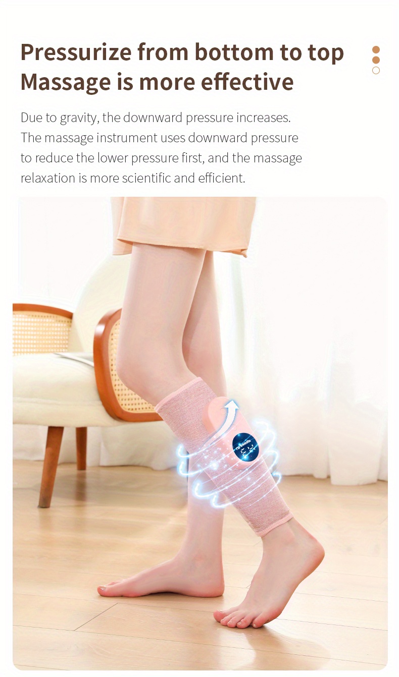 Heating Leg Massage 3 Modes Vibration Leg Air Compression Temu