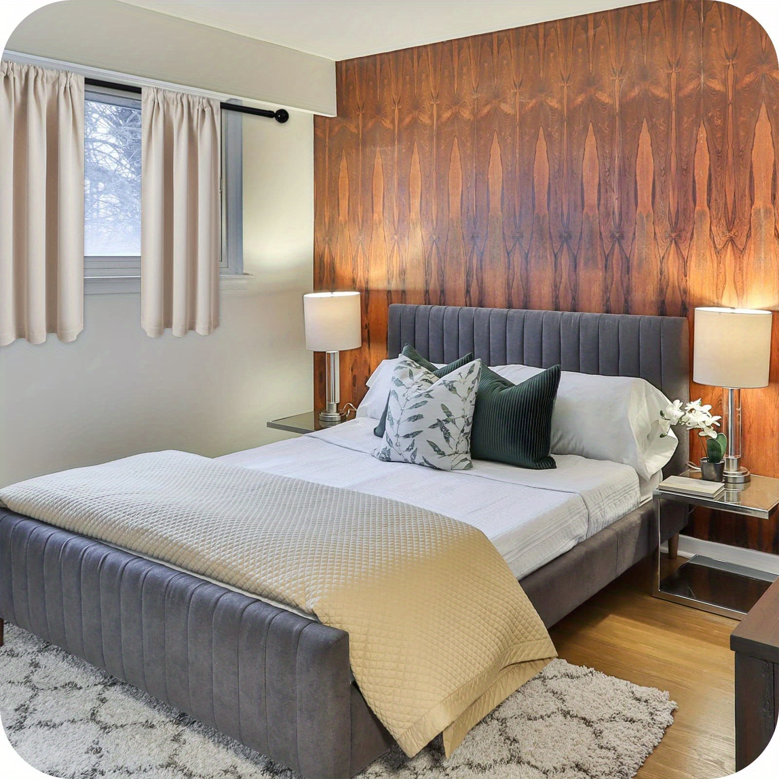 Bark Pattern Stripe Texture Curtain Tier Modern Simple - Temu Ireland