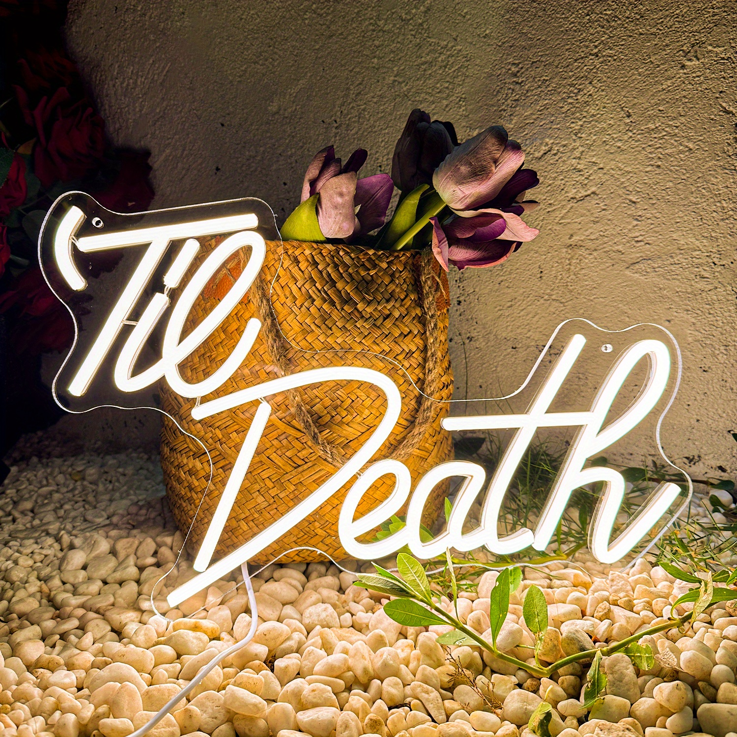 Til Death Neon Sign Usb Wedding Neon Sign Custom Neon Sign - Temu