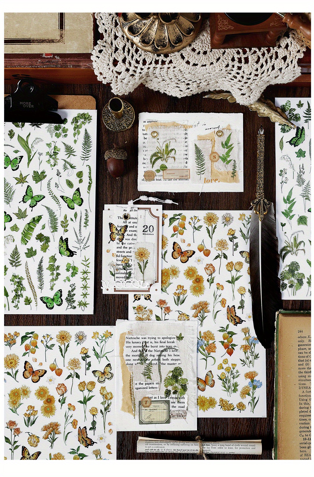 Bag Transfer Sticker Butterfly Island Series Small Fresh - Temu Canada