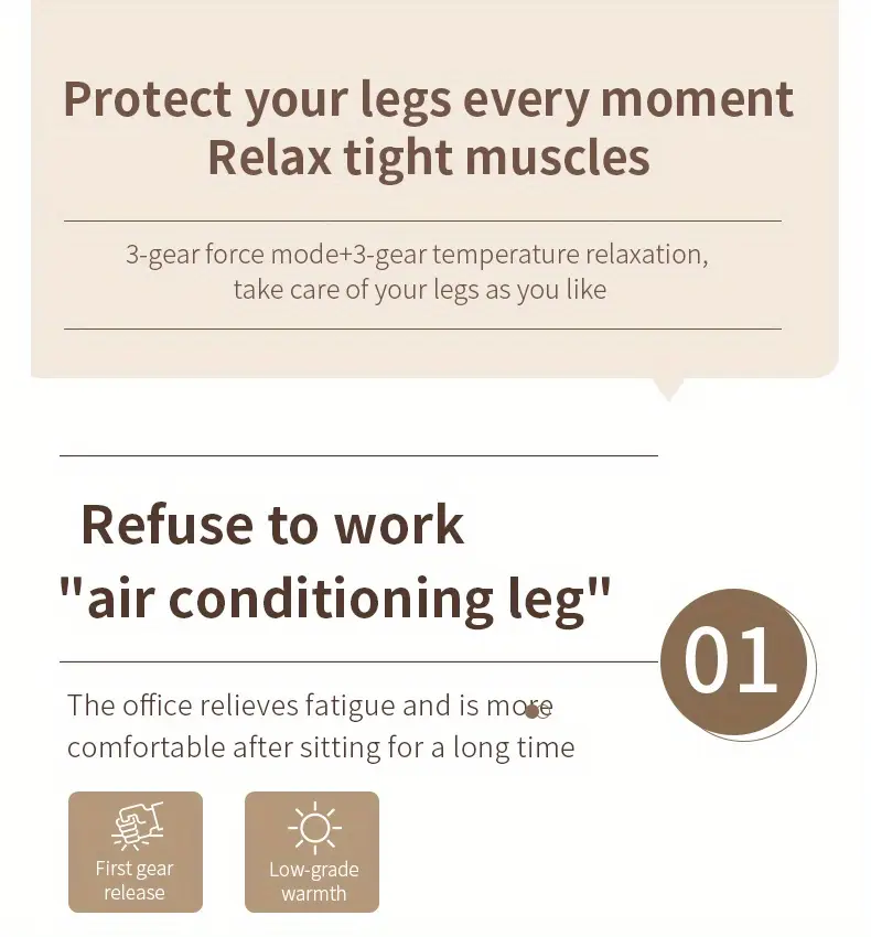 Heating Leg Massage 3 Modes Vibration Leg Air Compression Temu