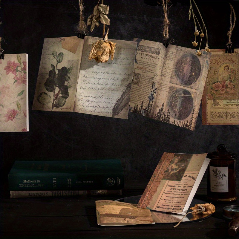 Material Paper Memory Notebook Series Retro Literary Hand Account Diy ...