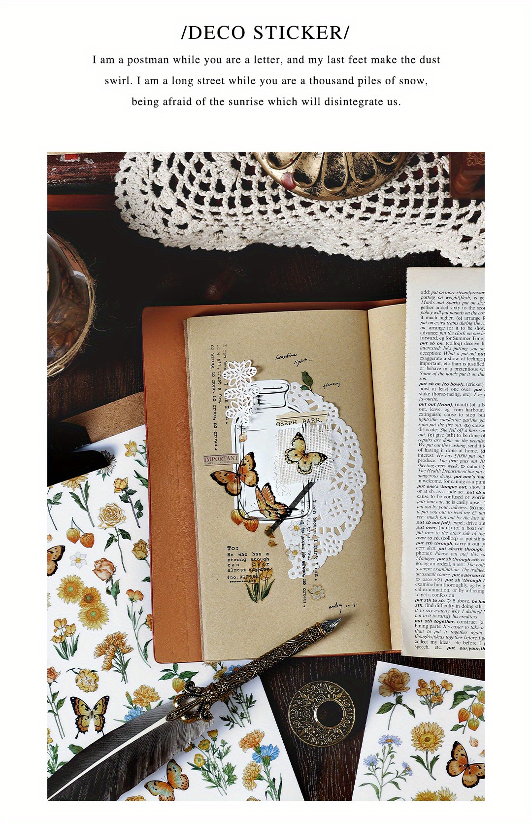 Bag Transfer Sticker Butterfly Island Series Small Fresh - Temu Canada