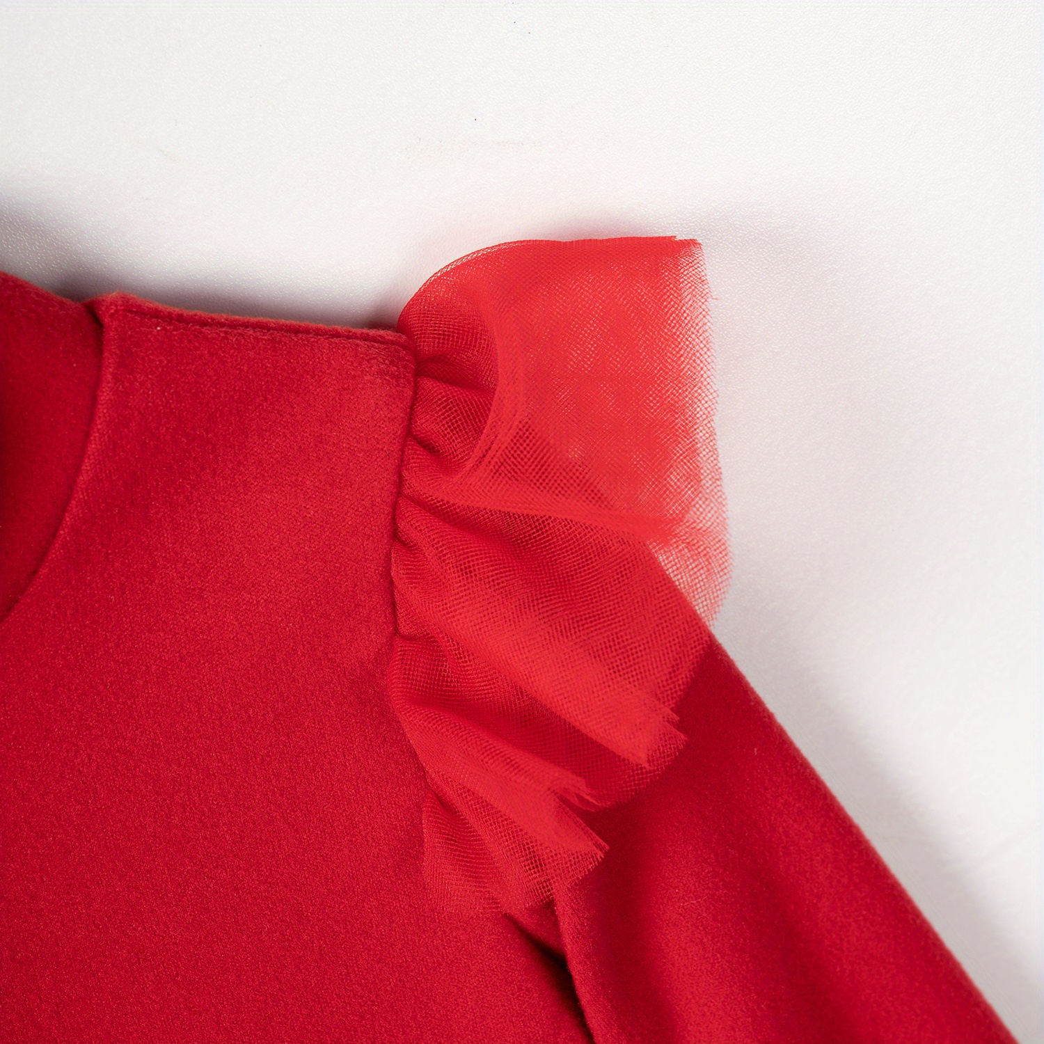 Girls Cute Tulle Stitching Long Sleeve Princess Tutu Dresses - Temu ...