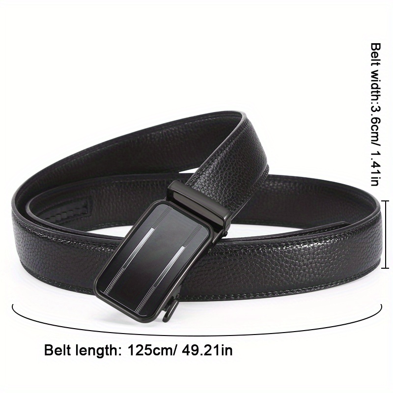 Mens Genuine Leather Automatic Wheel Casual Belt For Jeans Pants ...