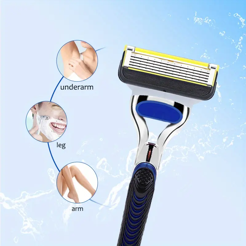 5 Layers Classic Shaving Razorstainless Steel Bladesmanual Safety