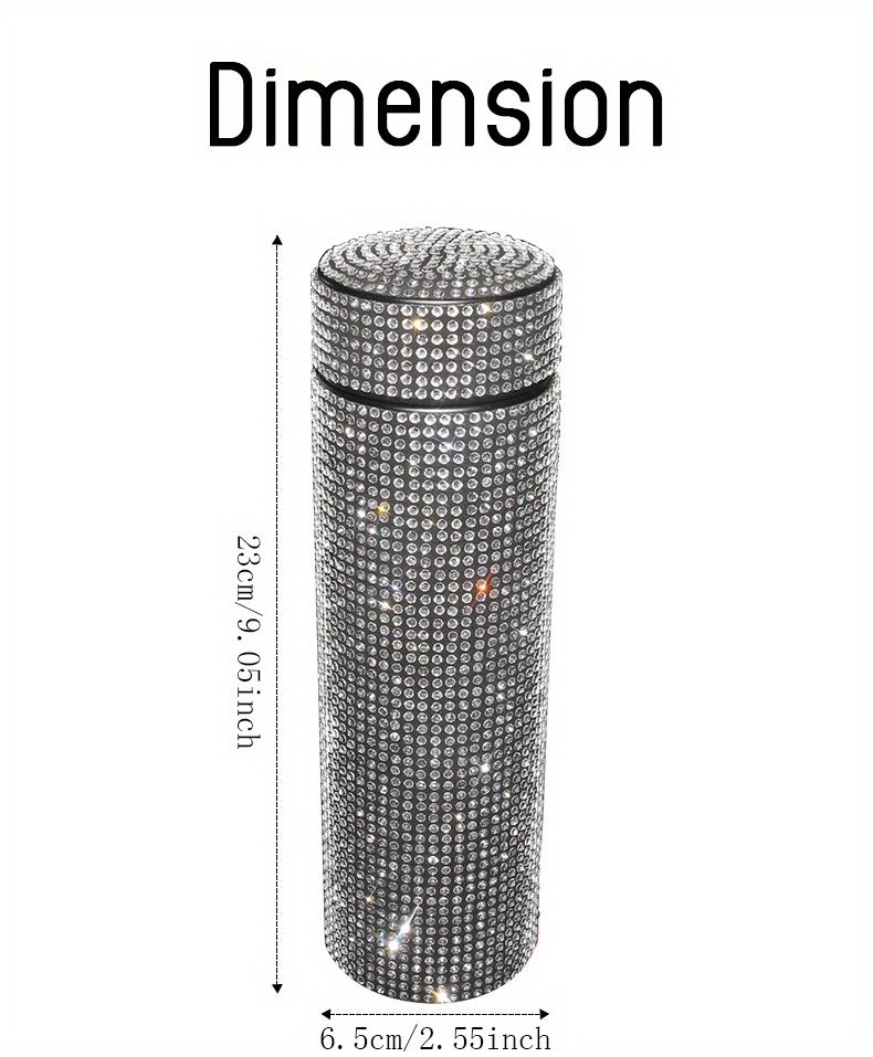 Bling Car Stainless Steel Water Bottle Insulation Cup - Temu Norway