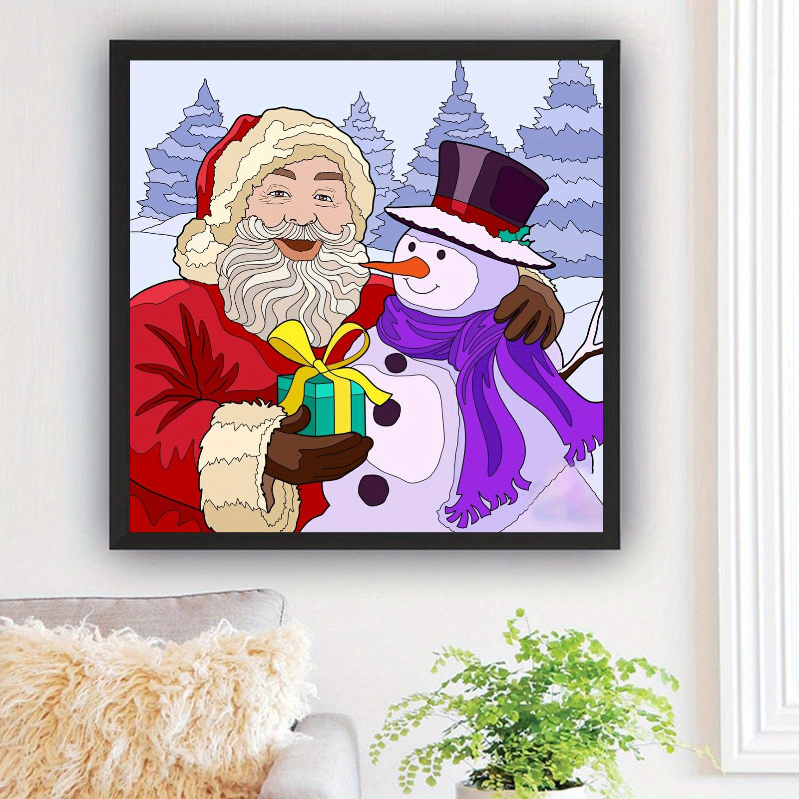 Christmas Diamond Painting Kits Snowman Diamond - Temu Australia