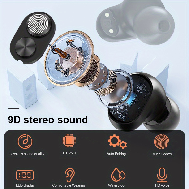 New Original Tws True Wireless Earphones Stereo Earbuds - Temu New Zealand