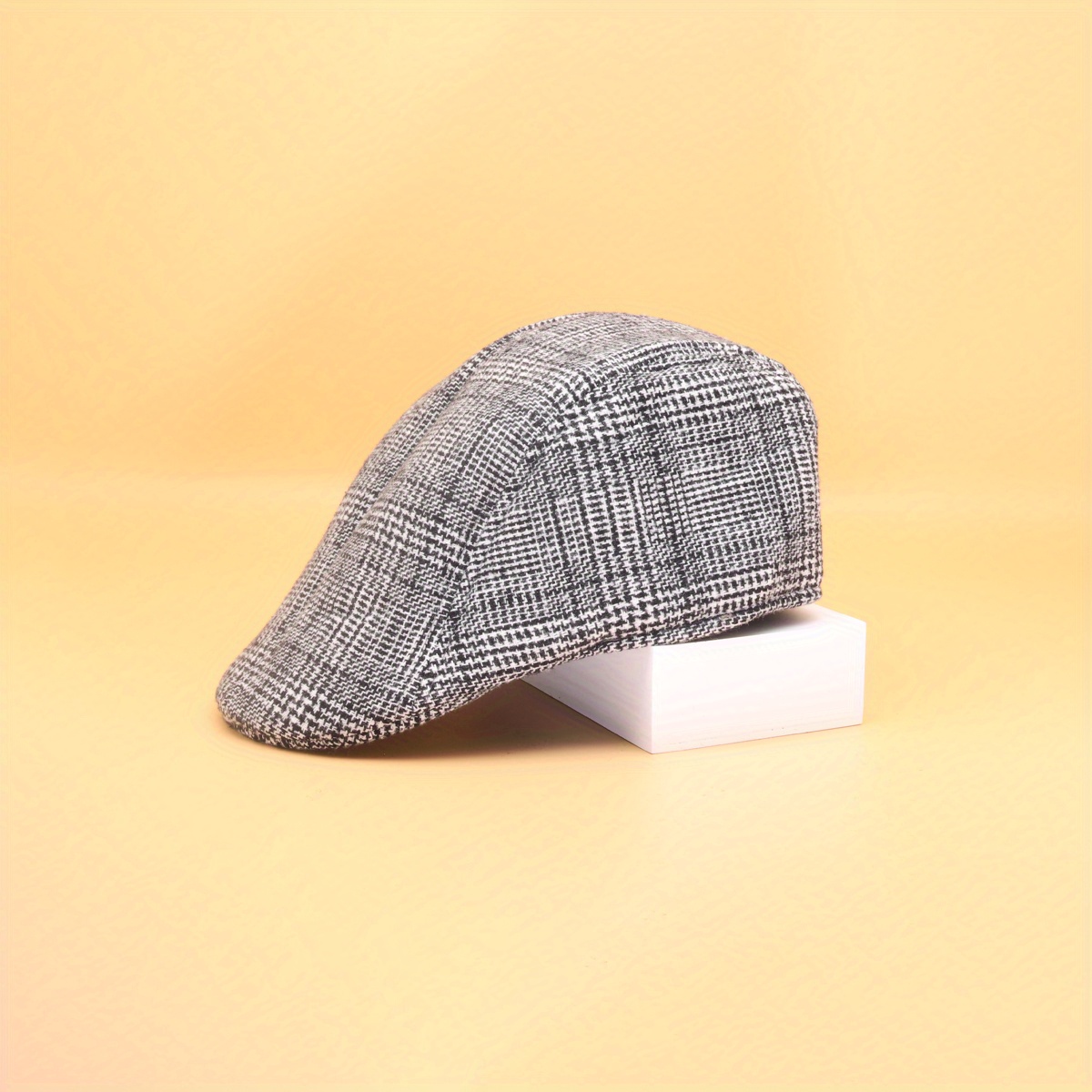 3pcs newsboy herringbone tweed flat hat hunting fishing outdoor sports ...