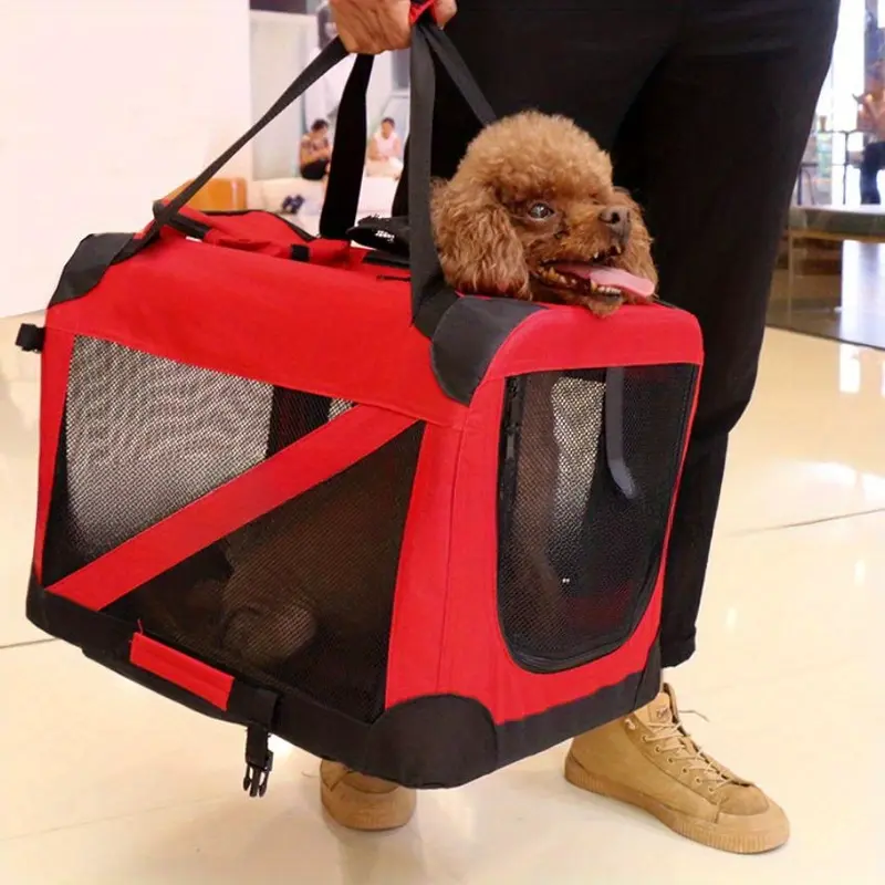 Pet Car Cage Dog Tent Folding Dog Cage Portable Pet Crate - Temu Pet Car Cage Dog Tent Folding Dog Cage Portable Pet Crate - Temu