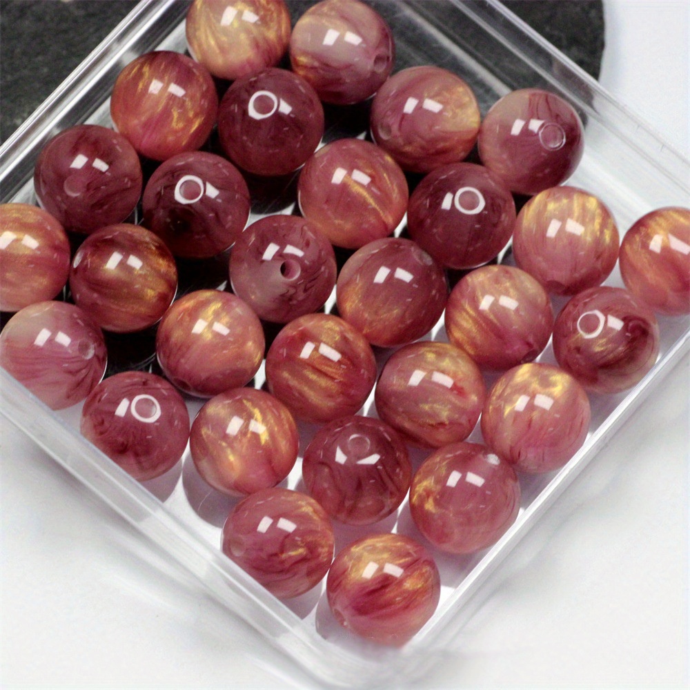 Resin Tiger Round Beads Fine Sparkling - Temu Denmark