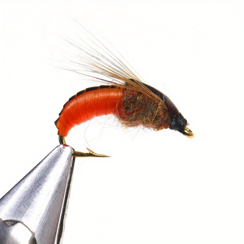 Simulation Artificial Worm Bait Hooks Bionic Flies Hooks - Temu Australia