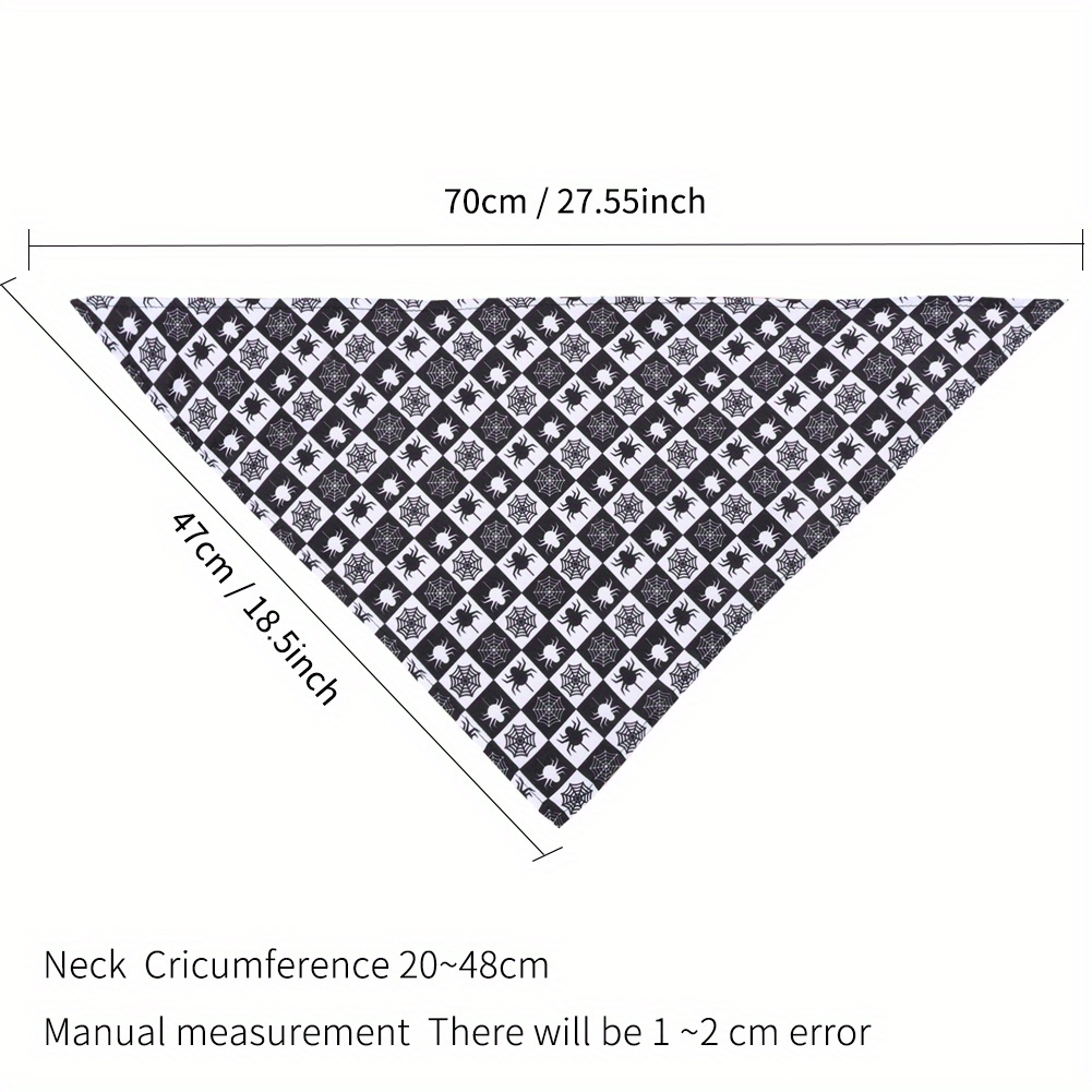 1pc Halloween Pet Triangle Towel Pumpkin Graphic Dog Saliva Towel Cat ...