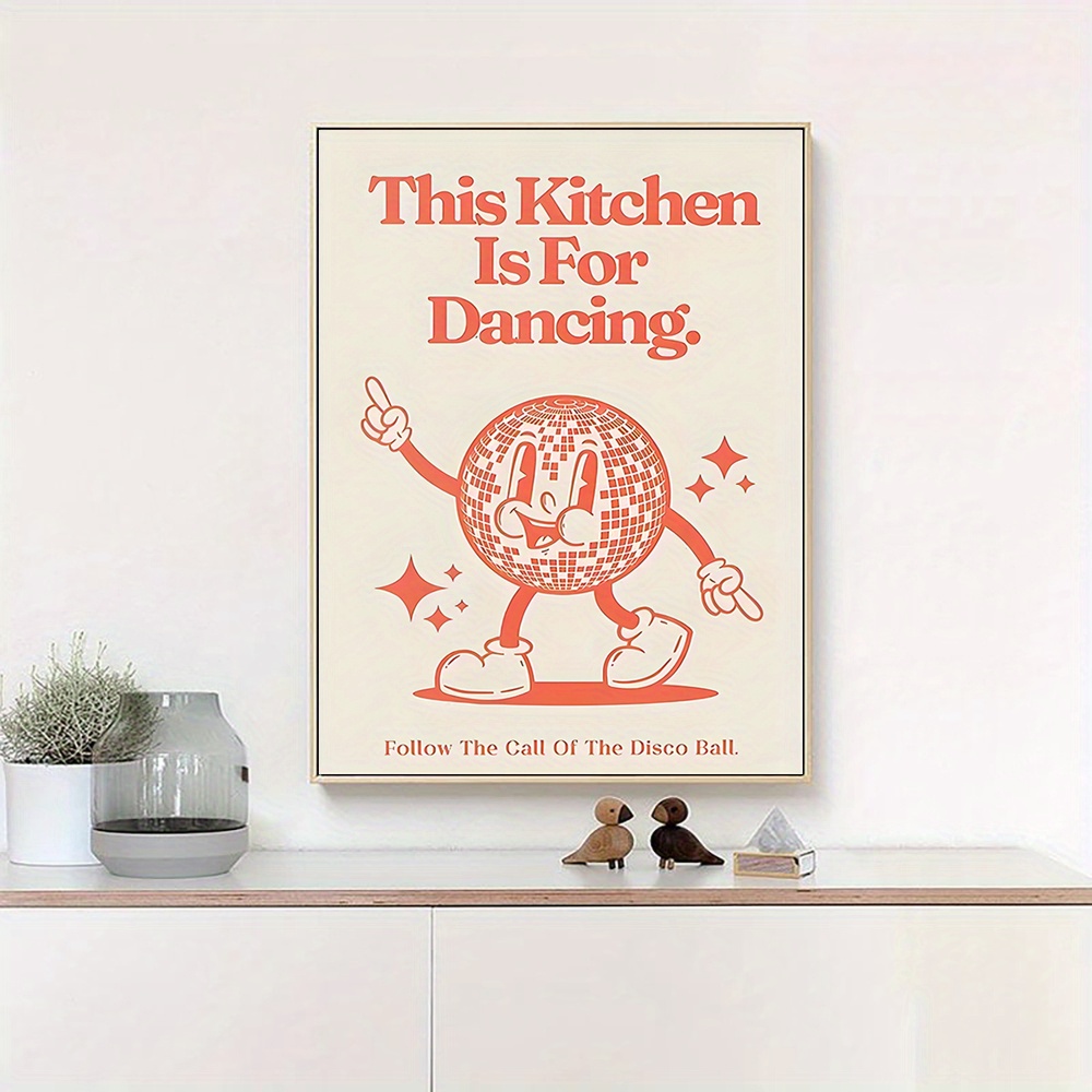 Vintage Poster Print Cartoon Characters Kitchen Artwork - Temu Australia