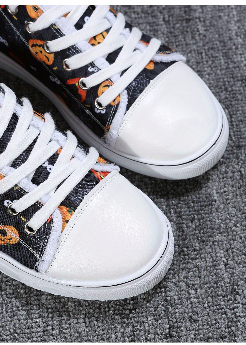 Halloween Fashion Pumpkins Ghost Print Skate Shoes - Temu Australia