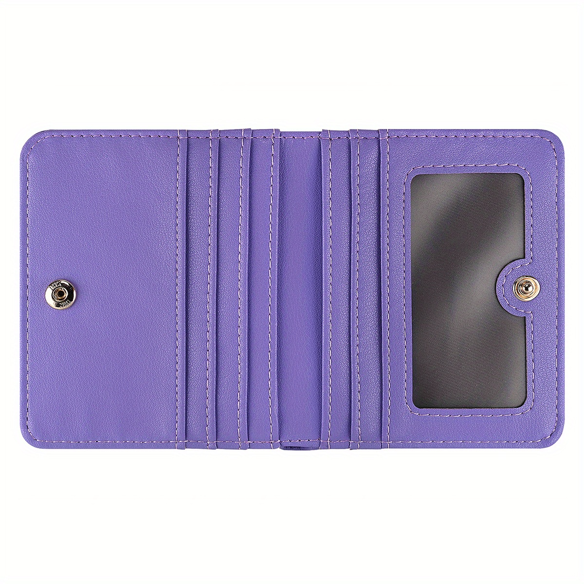 Rfid Blocking Credit Card Holder Vegan Pu Bifold Wallet - Temu South Africa