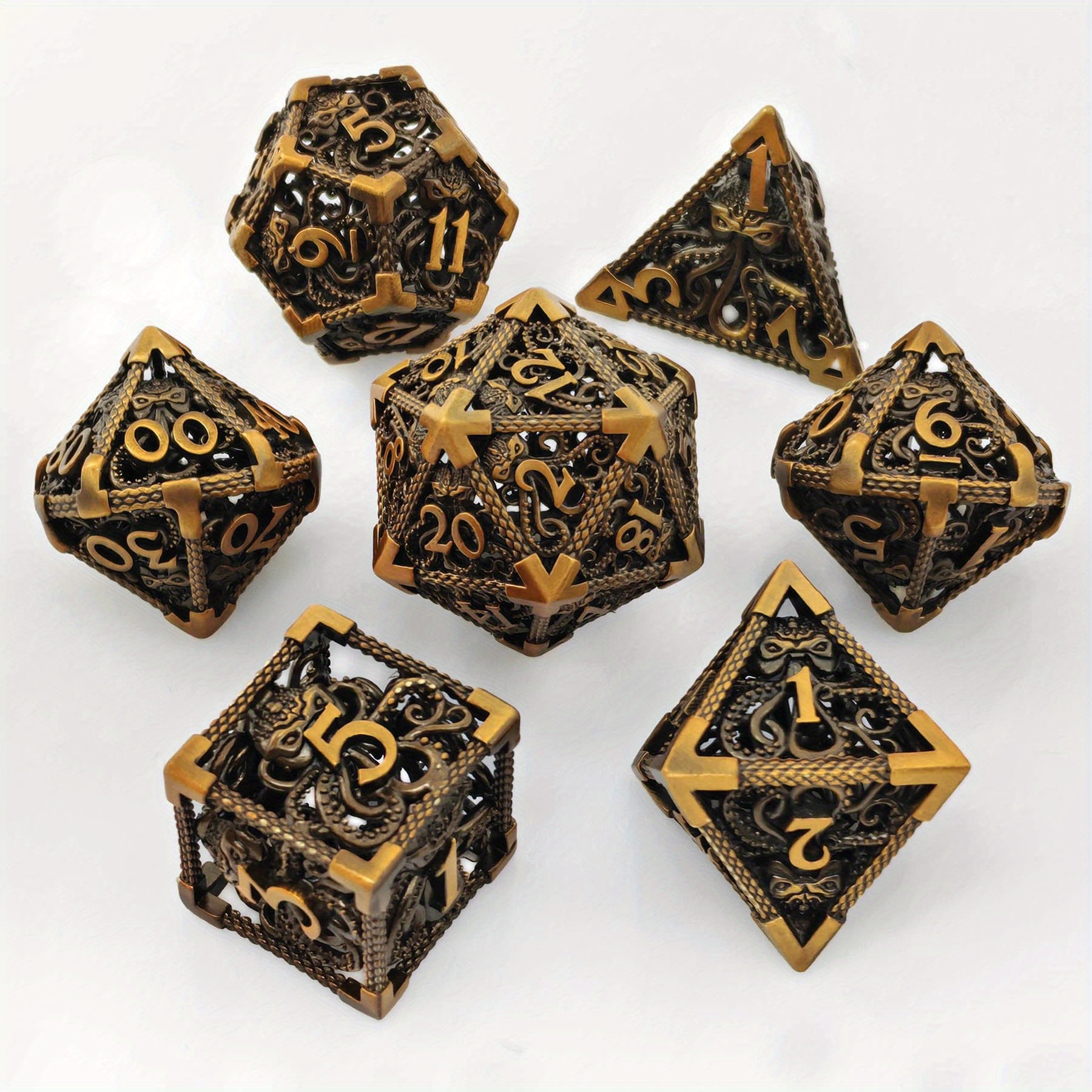 New Metal Hand Welded Octopus Dice Blood Spot Octopus - Temu Canada