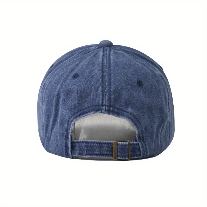1pc vintage washed distressed baseball cap with mountain embroidered ...