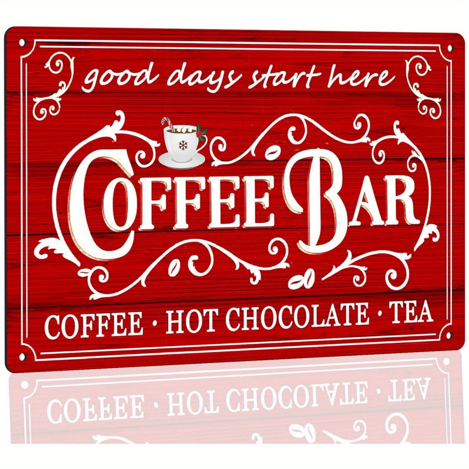 Vintage Coffee Bar Sign Kitchen Coffee Bar Wall Decor - Temu
