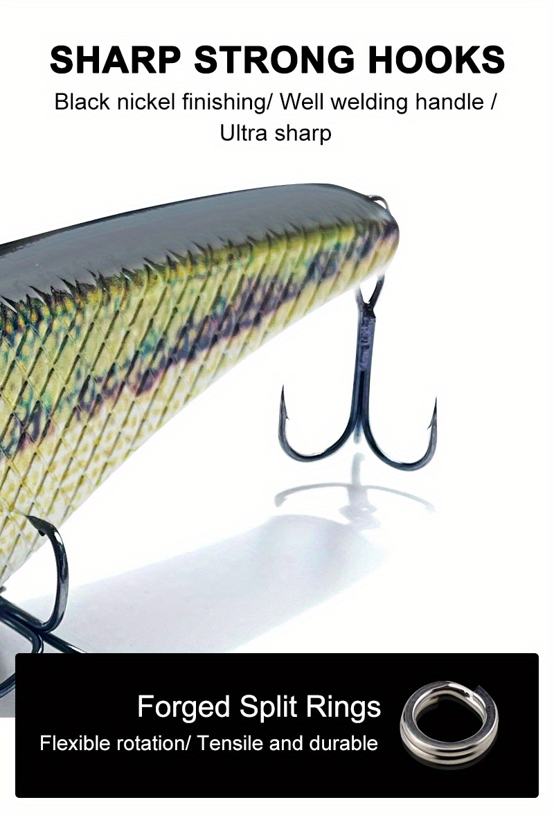 Fishing Sinking Bionic Lures Artificial Wobbler Hard Bait - Temu Ireland