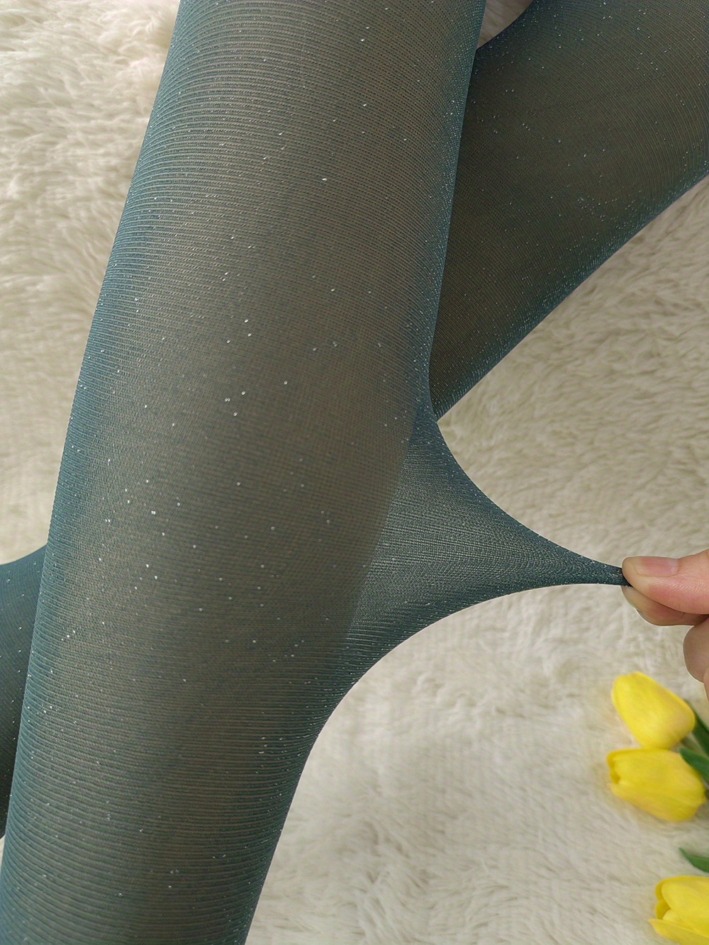 Tights Footed Pantyhose - Temu