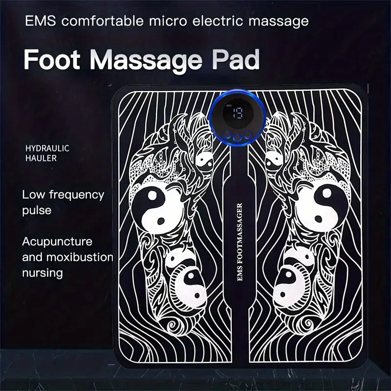 Electric Ems Foot Massager Pad Feet Massage Mat Muscle Stimulation
