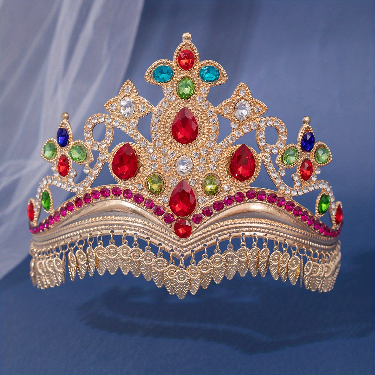 Exquisite Jewelry Accessories Set Crystal Alloy Headband Crown And ...