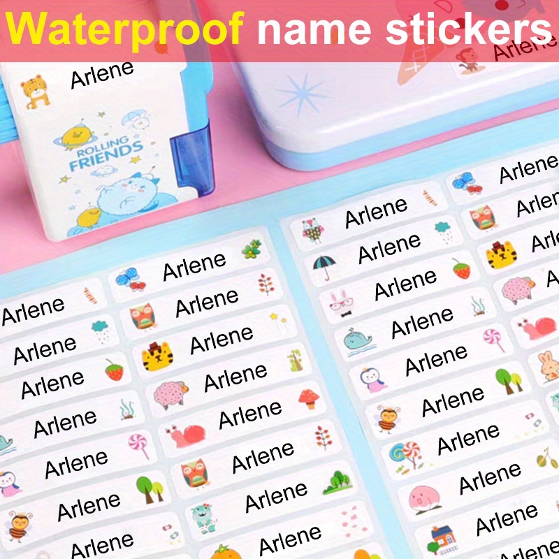 Personalized Custom Name Sticker Waterproof Label - Temu Ireland