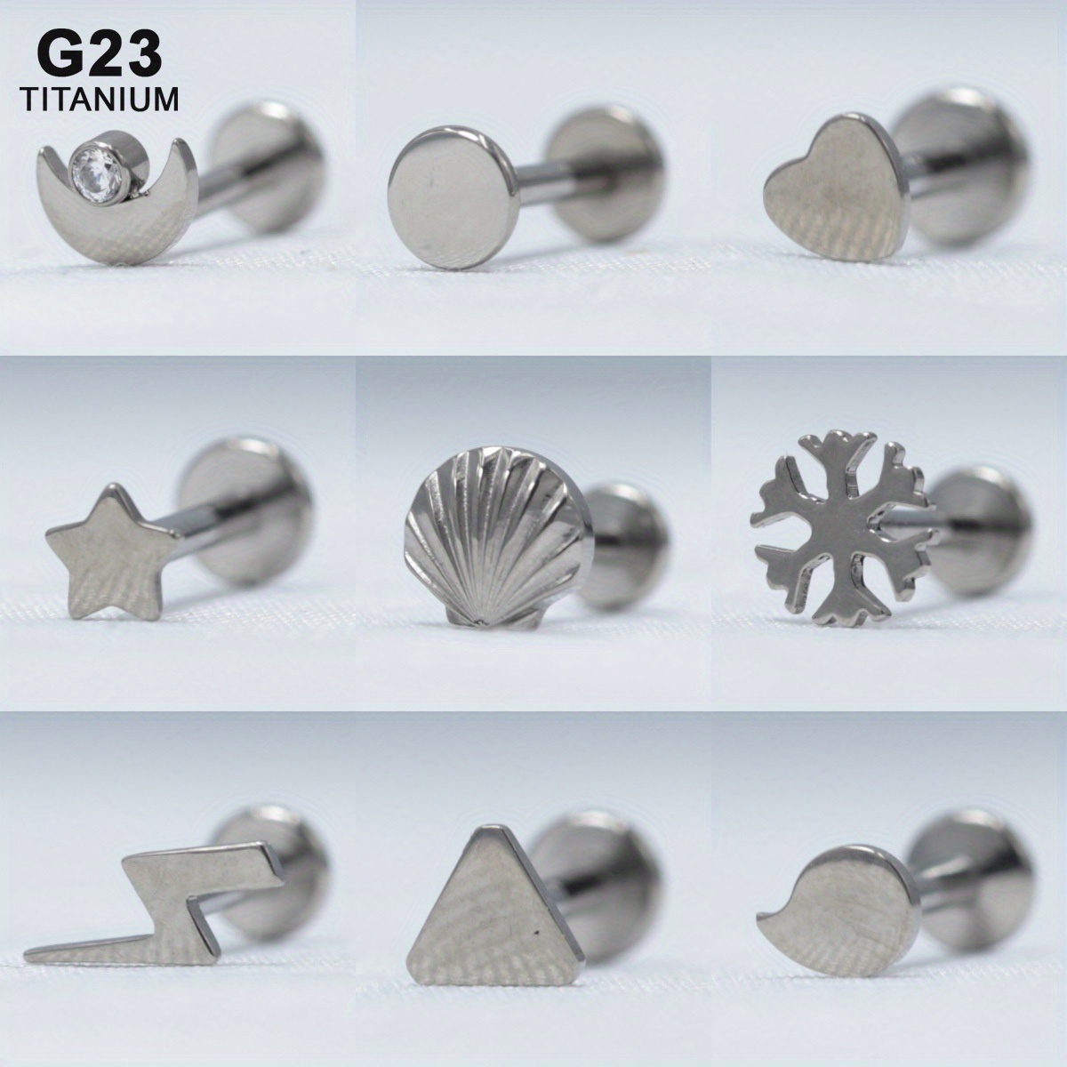 shell etc shape ear bone nail elegant titanium - Temu New Zealand