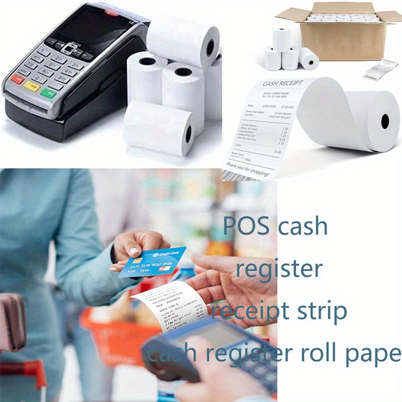 Pos Machine Thermal Receipt Printing Roll 1.6 Foot - Temu United