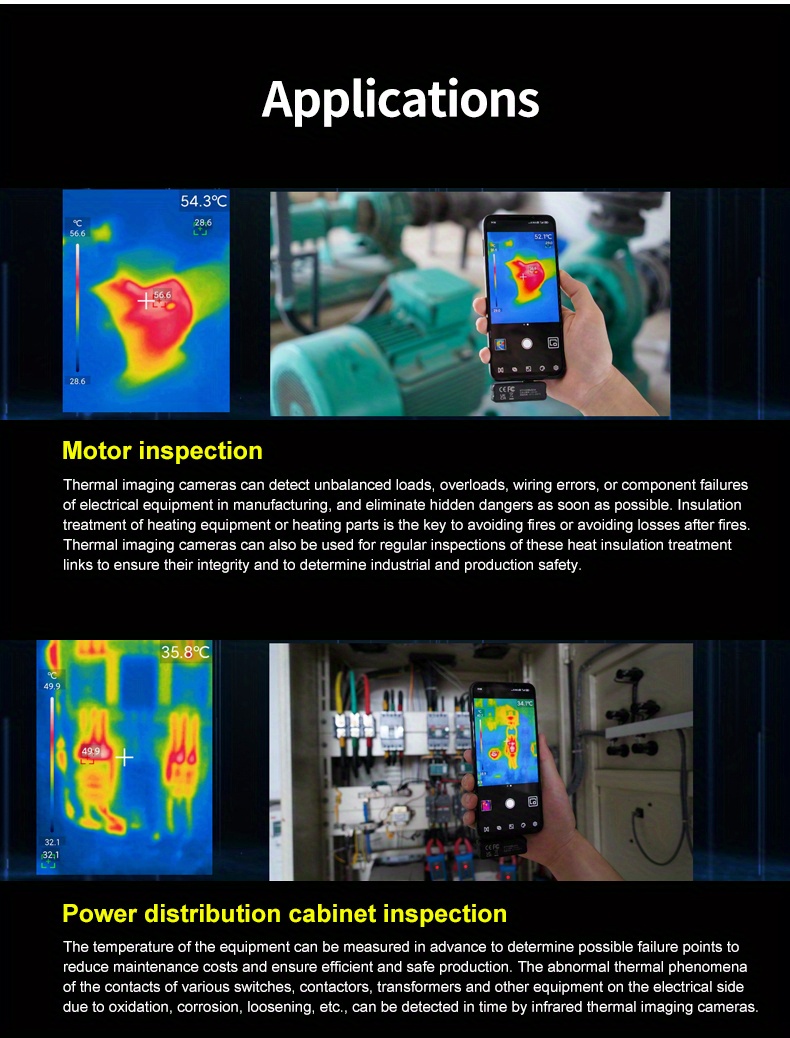 Uni t Uti120mobile Phone Infrared Thermal Imager Thermometer - Temu ...