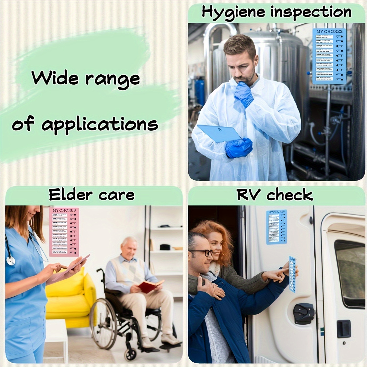 2 Checklist Boards + 12 Cardstock Daily Schedule List Board - Temu New ...