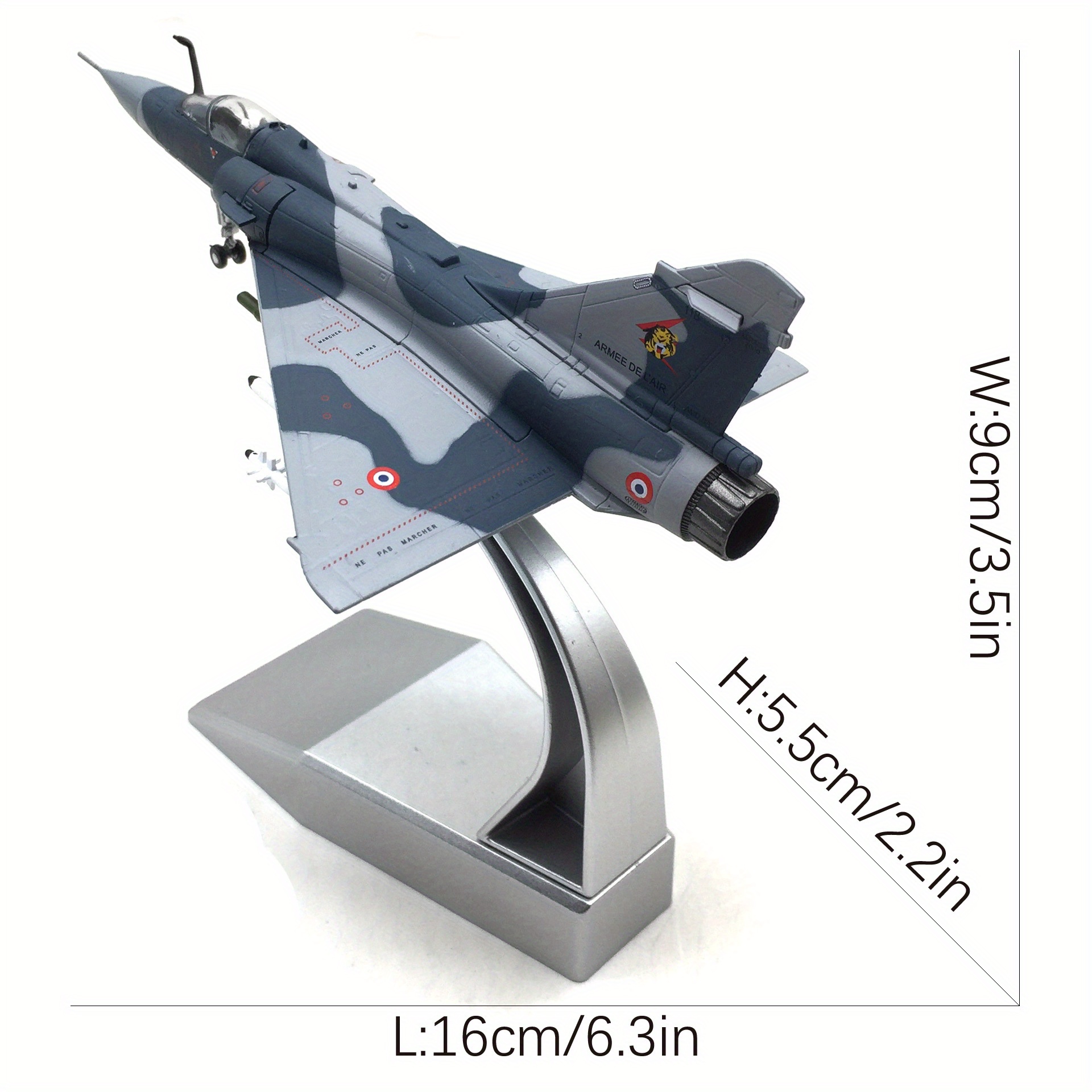 Metal Airplane Collection Dassault Mirage 2000 1/100 Scale Metal Model ...