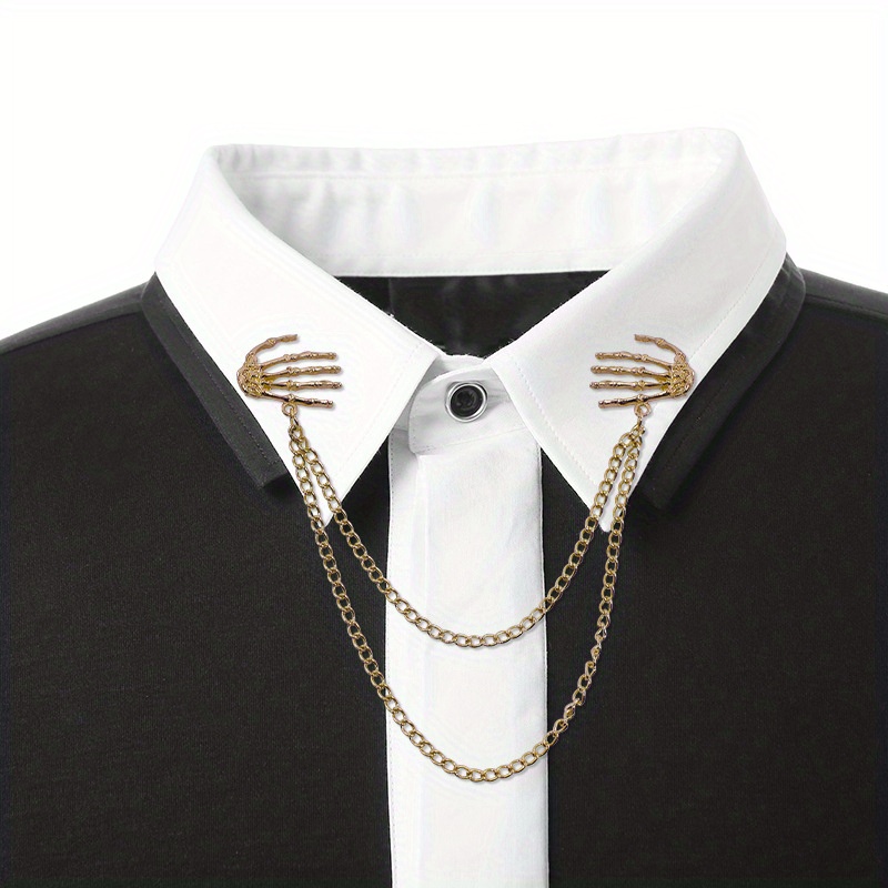 Popular Jewelry Fashion Creative Skull Palm Tassel Brooch - Temu Australia