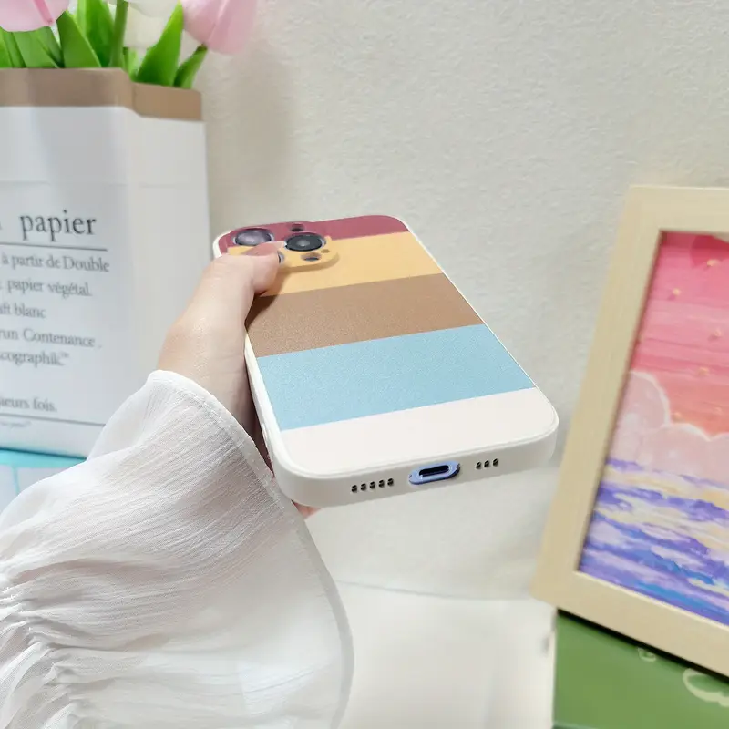 Creative And Minimalist Color Class Painted Phone Case: - Temu Australia Creative And Minimalist Color Class Painted Phone Case: - Temu Australia