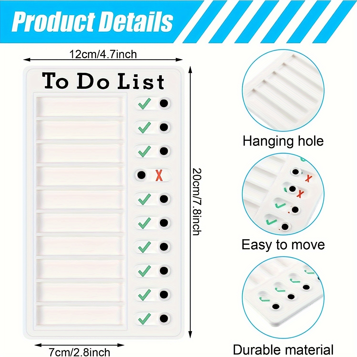 Daily Schedule + 12 Detachable Card Chore Board Adults - Temu