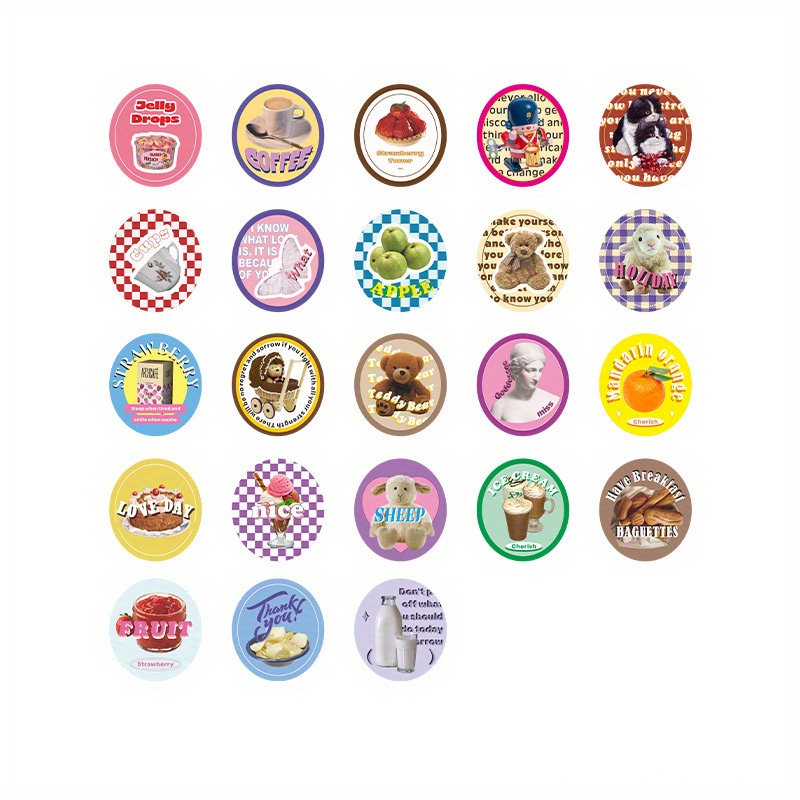 46 시트가방 박스형 스티커 패키지 섬 휴일 시리즈 레트로 일기 장식 재료 스티커 46pcs Temu