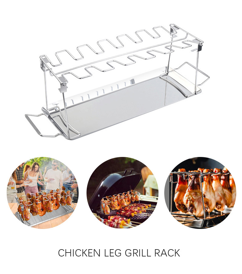 Stainless Steel Chicken Thigh Rack 14 Slots - Temu