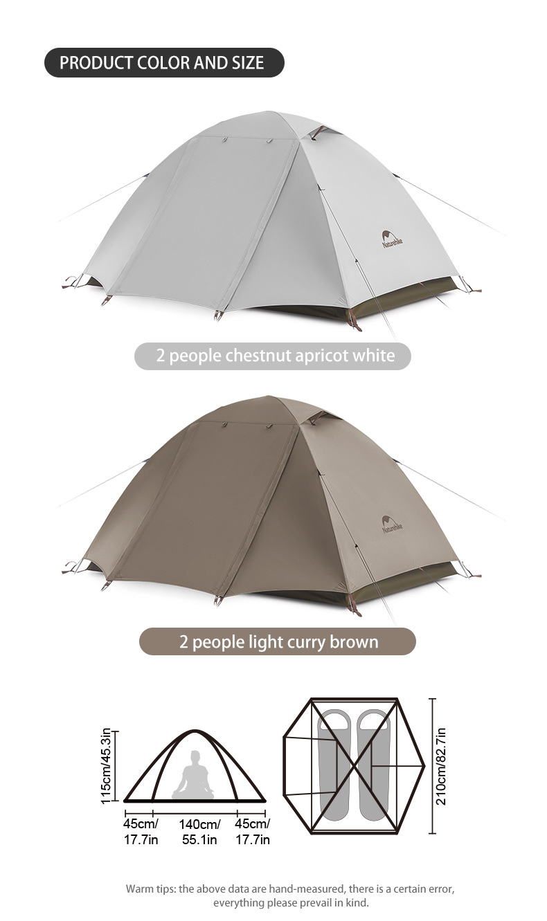 2 3 Person Ultralight Hiking Tent Outdoor Lightweight Camping Tent ...