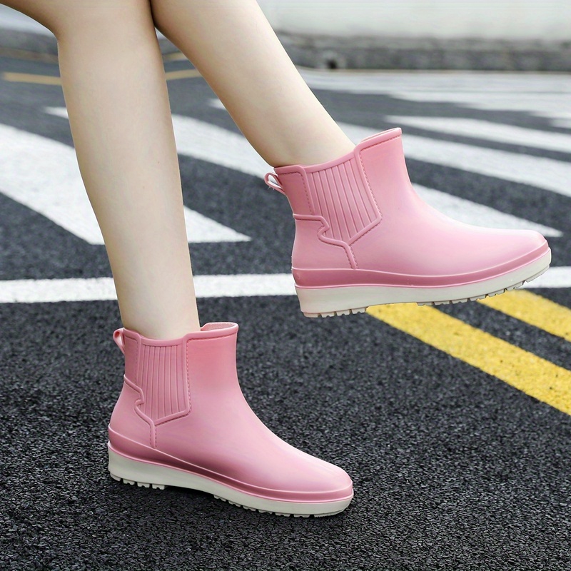 Pvc Waterproof Lightweight Rain Boots No Slip Wear - Temu New Zealand