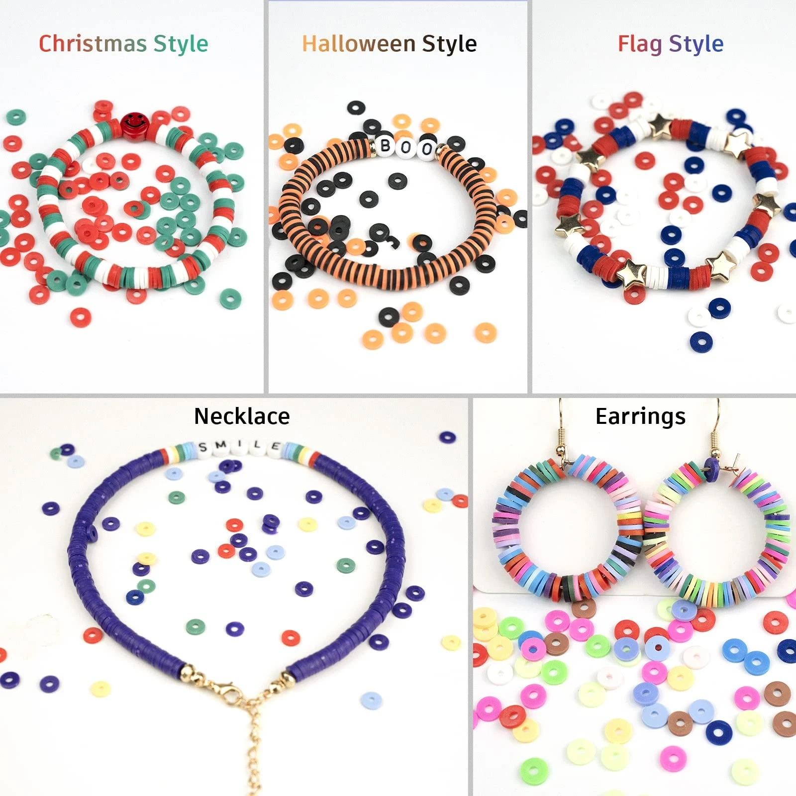 Flat Beads Transparent Flat Disk Shaped Loose Beads Spacer - Temu Portugal