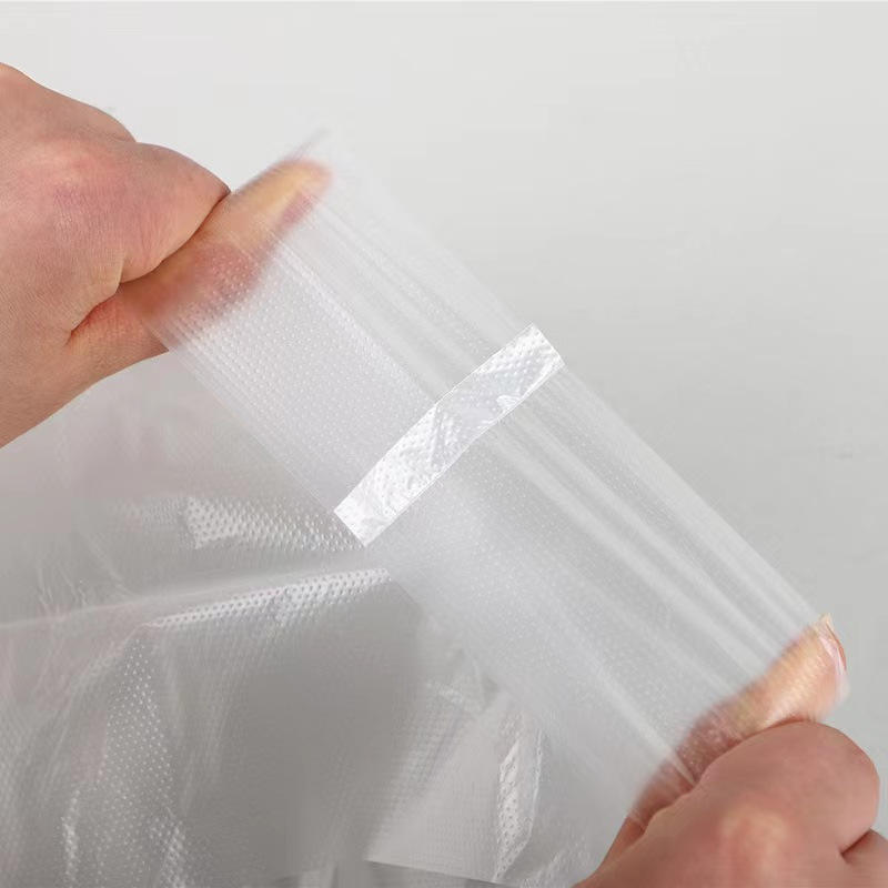 50 個 006 ミリメートル白食品ビニール袋ベストバッグ使い捨て透明袋手持ちビニール袋 Temu Japan