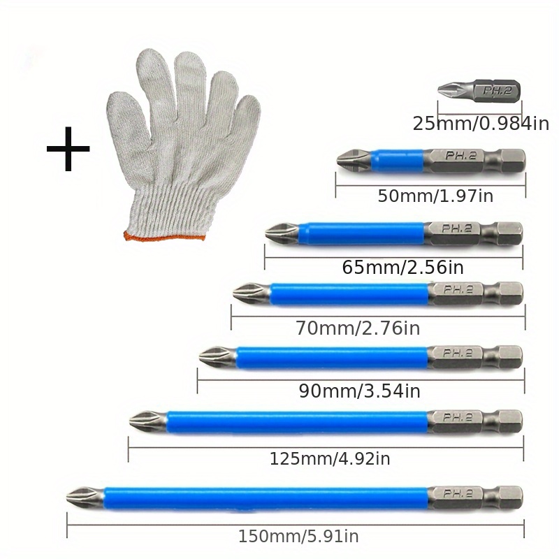 Magnetic Bit Set Anti Slip Magnetic - Temu